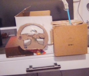 Yes... I did create a cardboard sim racing setup bc I'm bored. | GTPlanet