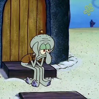 Squidward Crying Gif