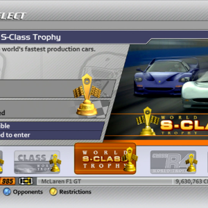 Professional Series - World S-Class Trophy | GTPlanet