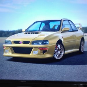 Subaru Impreza 22B STi yellow | GTPlanet
