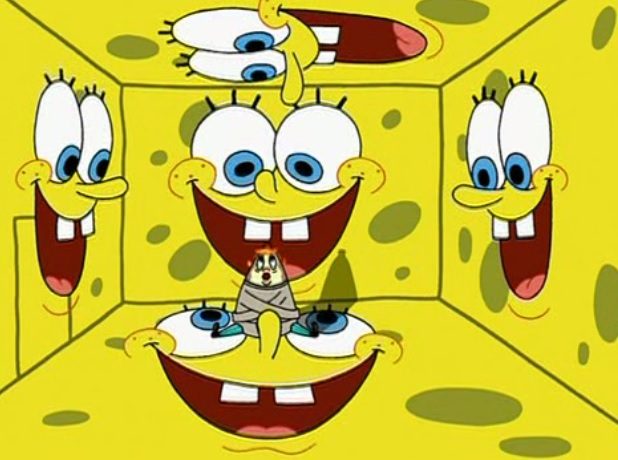 A mental institution prison room.. made of Spongebob. | GTPlanet