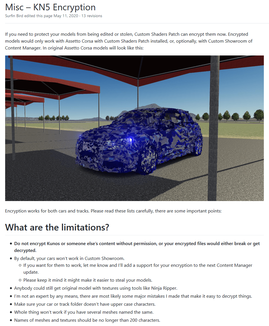 Ac Custom Shaders Patchacc Extension Config Github Gtplanet