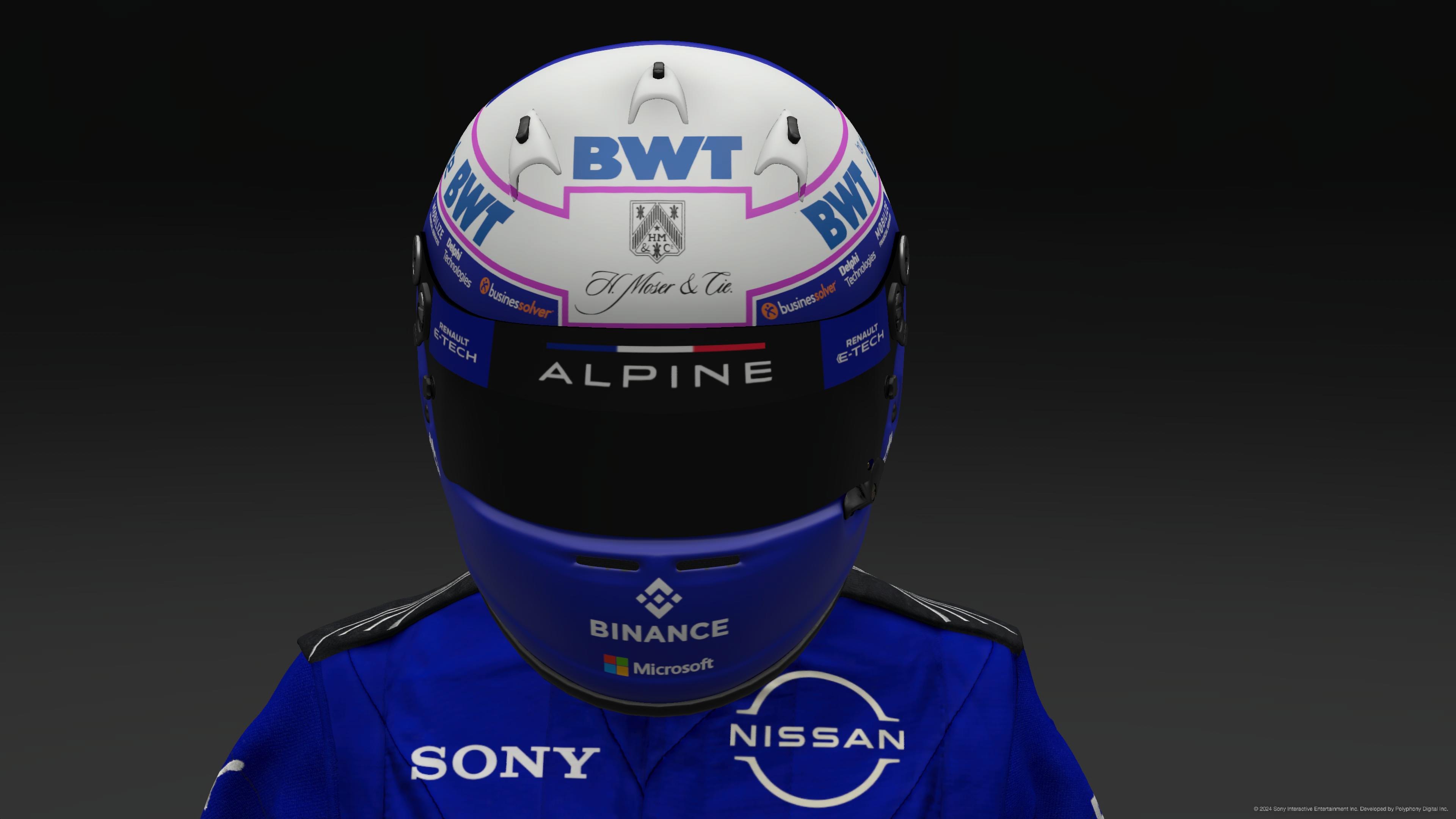 Alain Prost 2024 Alpine Helmet - Pic 2 | GTPlanet