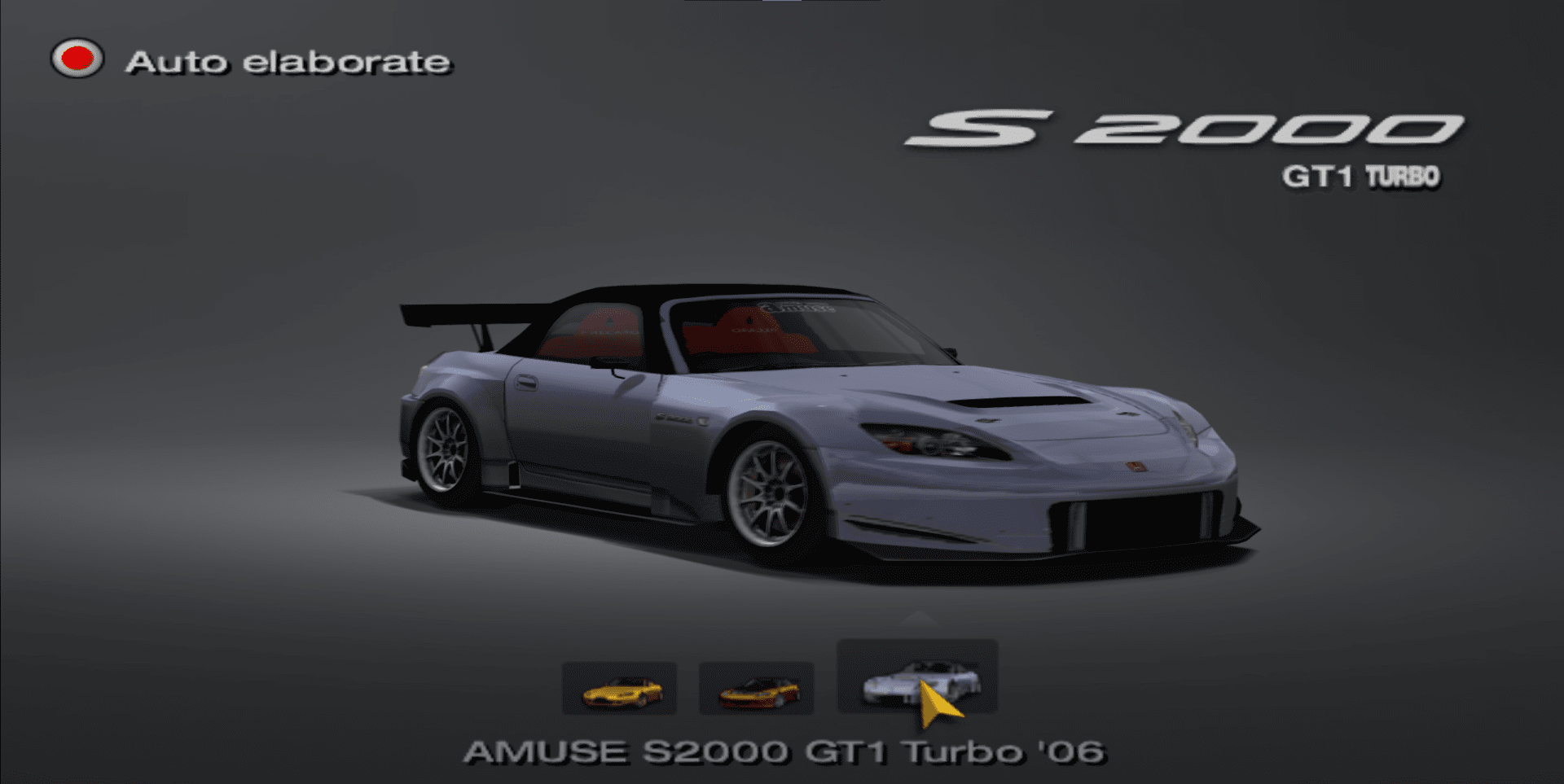 Amuse S2000 GT1 Turbo '06 Menu.png | GTPlanet