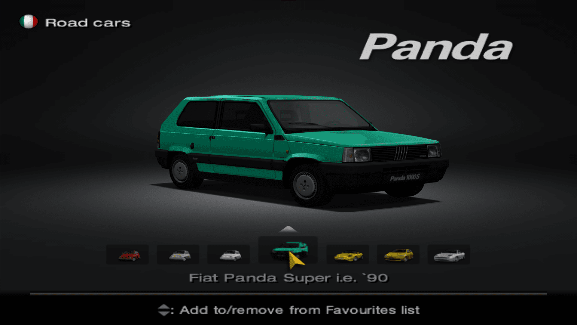 Fiat Panda Super i.e. '90 Verde Salvia Menu.png | GTPlanet
