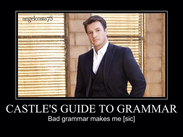 Richard Castle's Guide to Grammar - Sic | GTPlanet