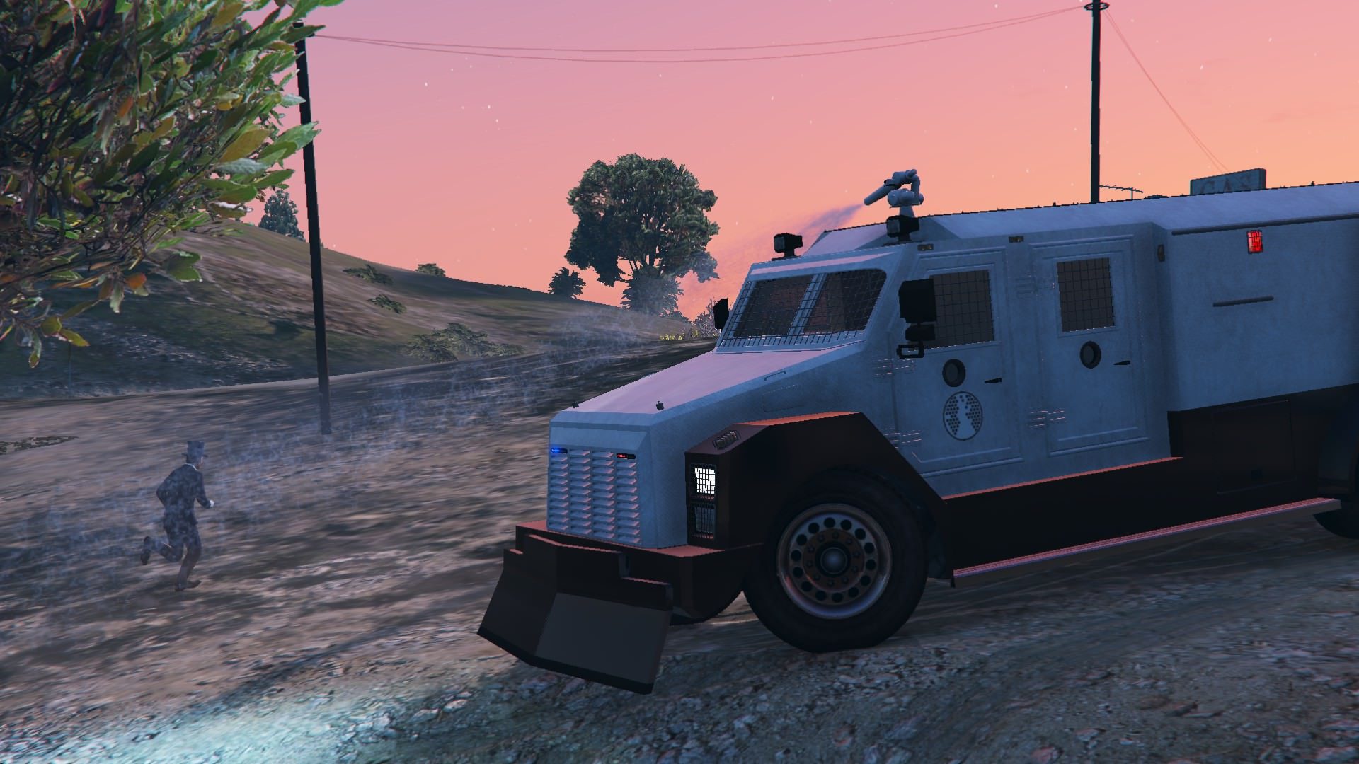 The GTPD Riot Van controlling the chaos (that is my poor friend who got ...
