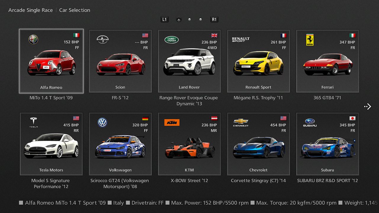 GT6 Screenshot Gallery: Game Menus & User Interface Design