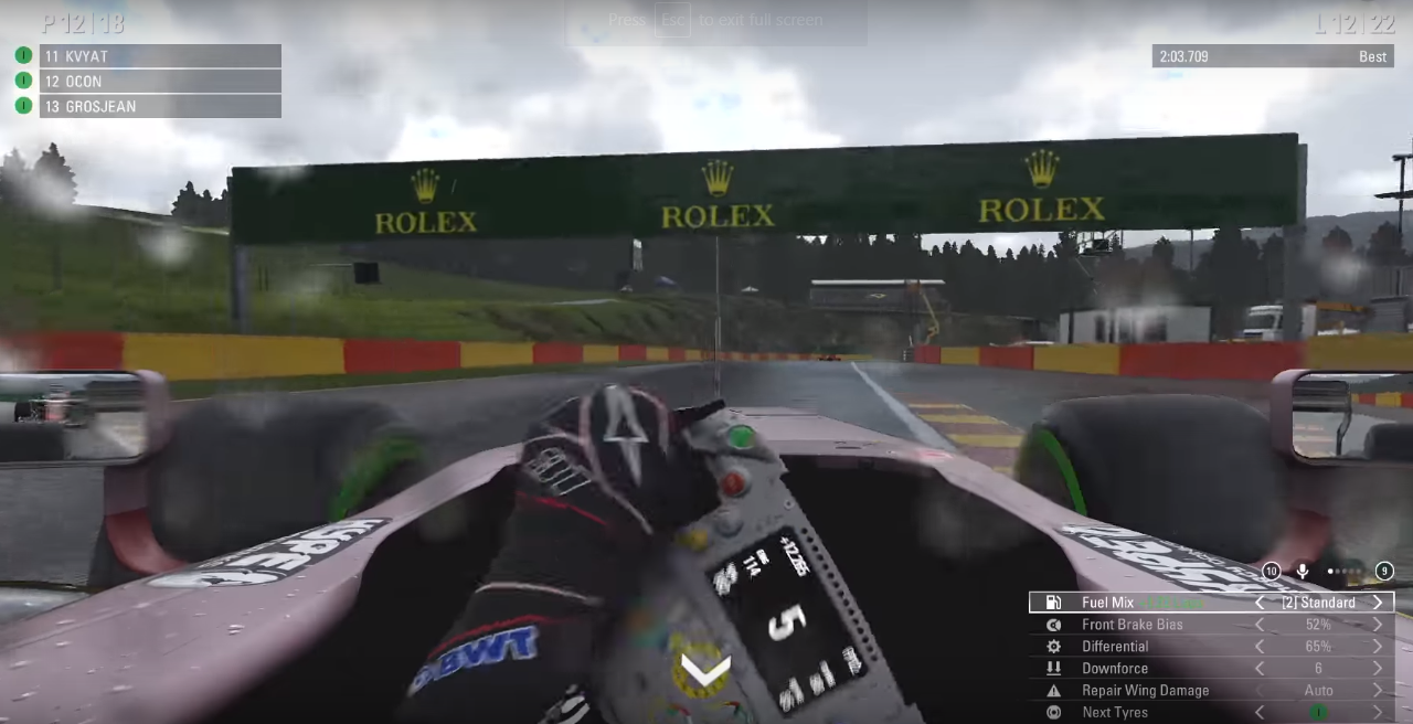 F1 2017 Wet Weather Video Shows Off Impressive Drying Racing Line ...