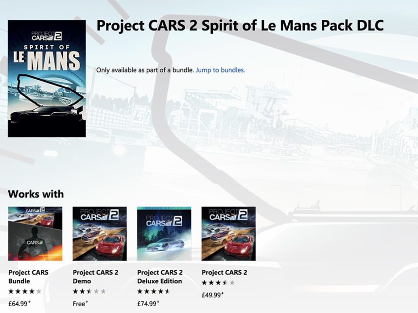 The Microsoft Store Leaks New Spirit of Le Mans DLC for Project Cars 2 ...