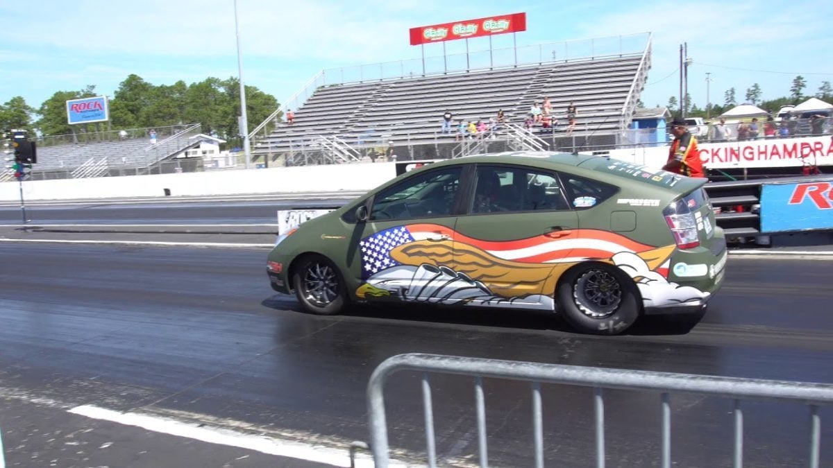 That Hellcat-Powered Prius Is Alive, and Running Nines Down the Strip ...