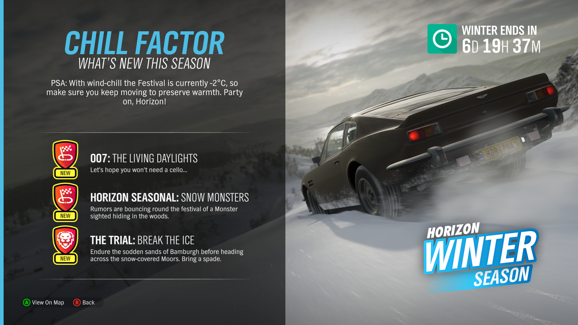 Winter Has Come in Forza Horizon 4 This Week – GTPlanet