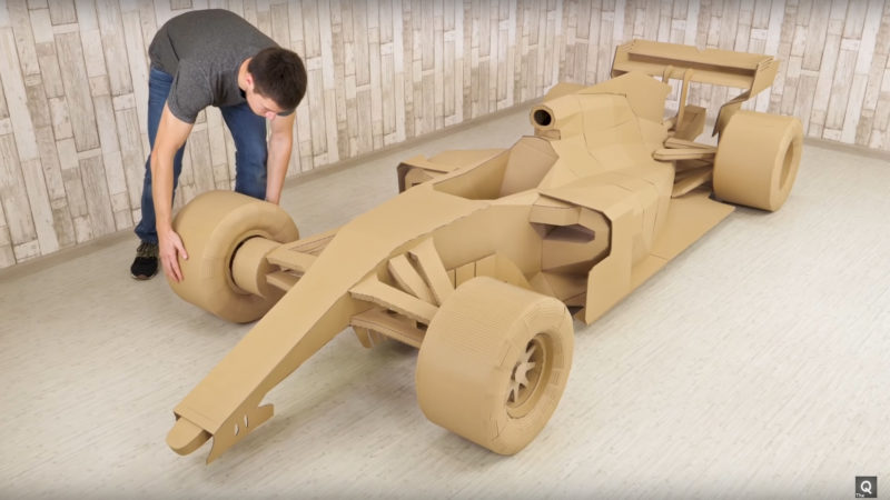 This Guy Built a Formula 1 Car Out of Cardboard – GTPlanet