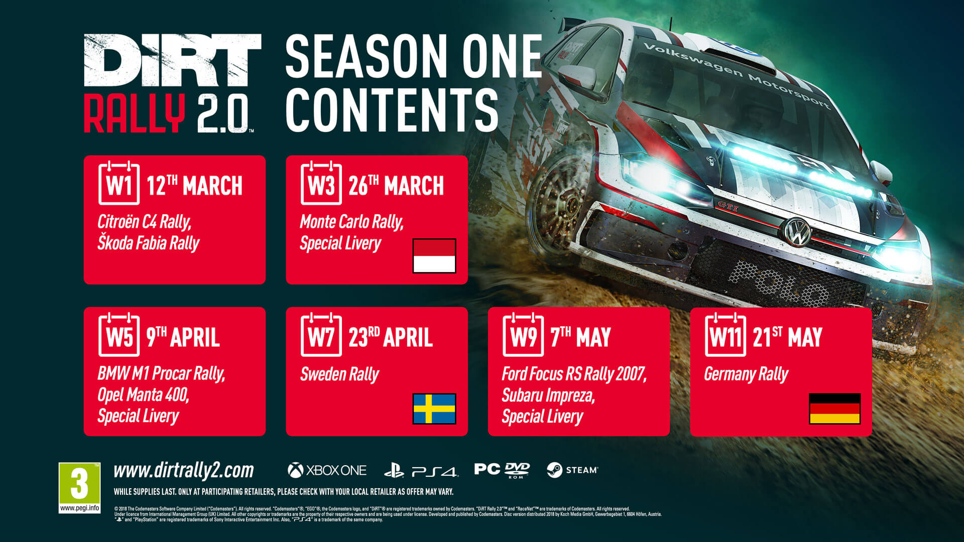 Codemasters Reveals Post-Launch Plans for DiRT Rally 2.0 – GTPlanet