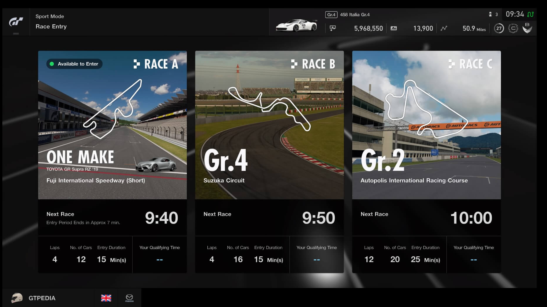 GT Sport Daily Races: GR Supra Makes Its Debut – GTPlanet