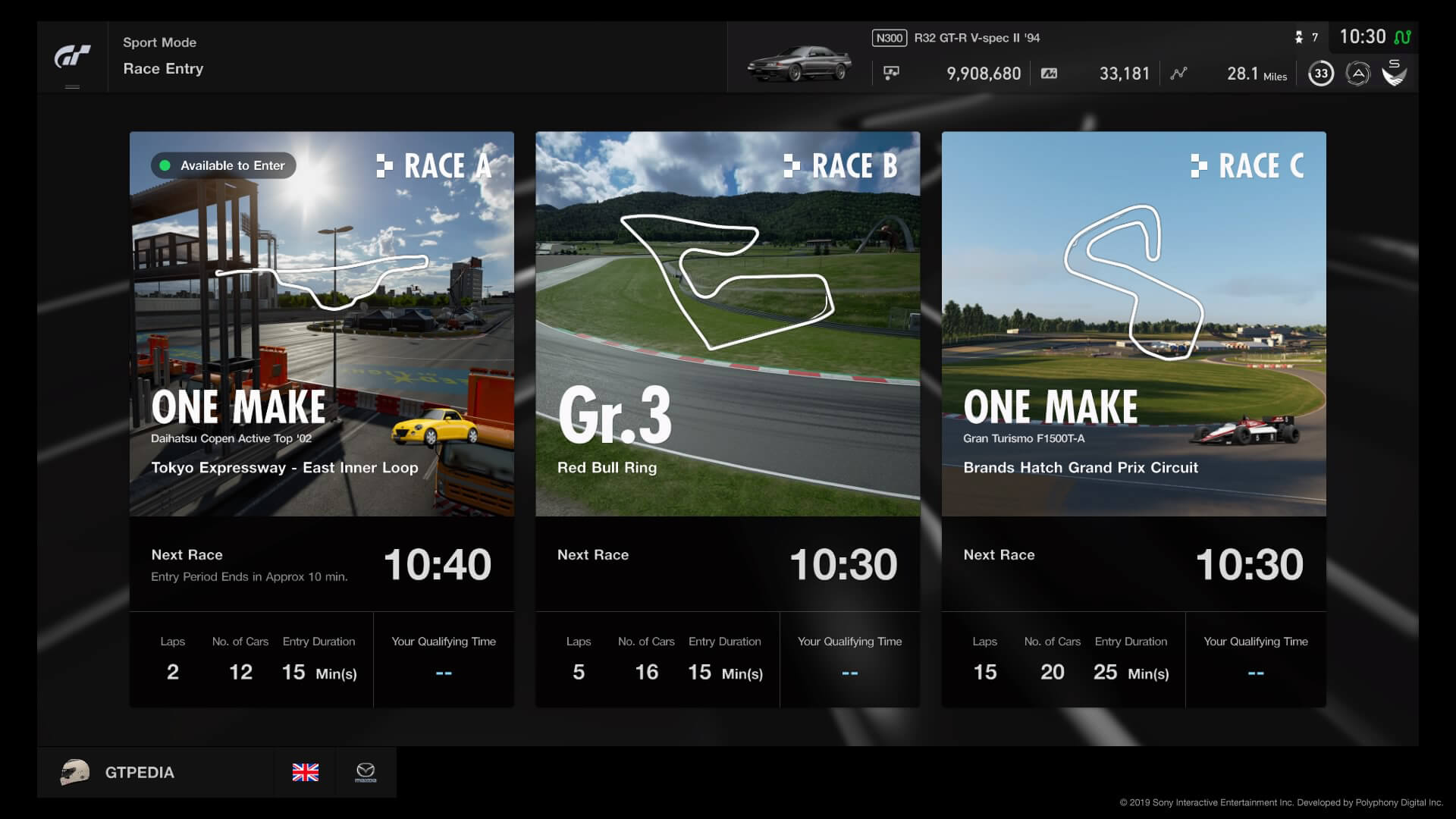 GT Sport Daily Races: A Winning Formula, Raging Bulls, and Copen With ...
