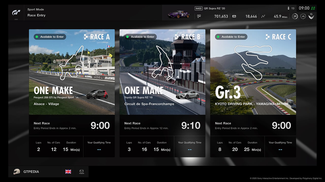 GT Sport Daily Races: Sparring Supras and French Fancies – GTPlanet