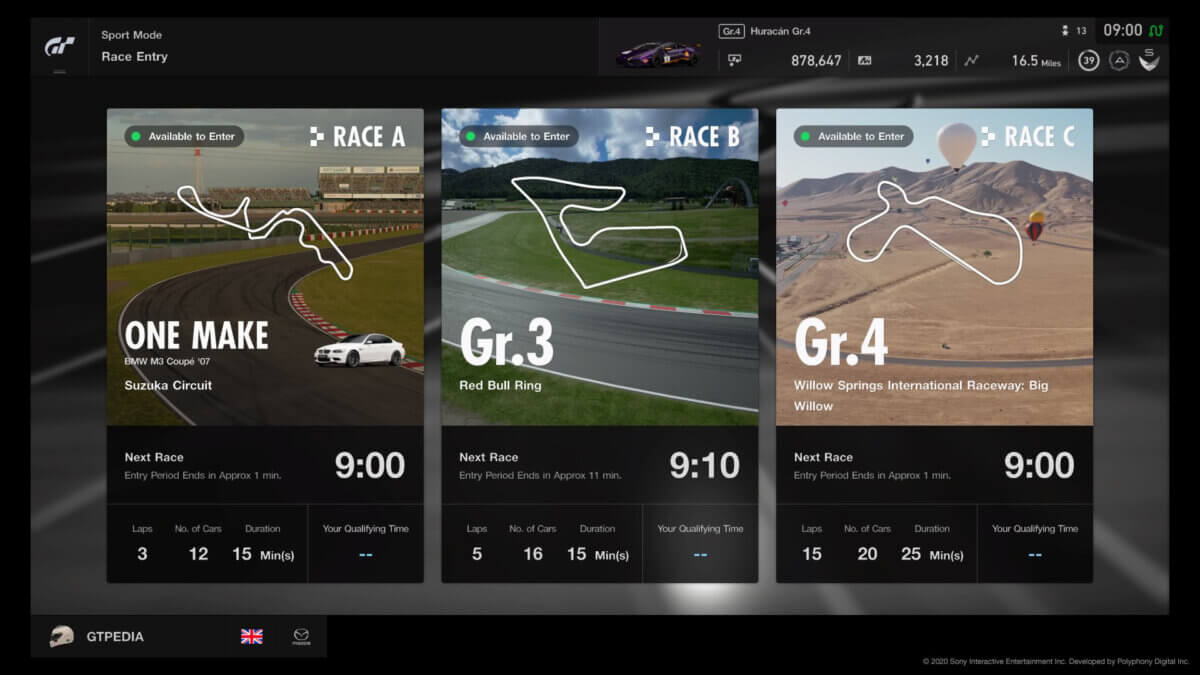 GT Sport Daily Races: Ultimate Driving Machine – GTPlanet