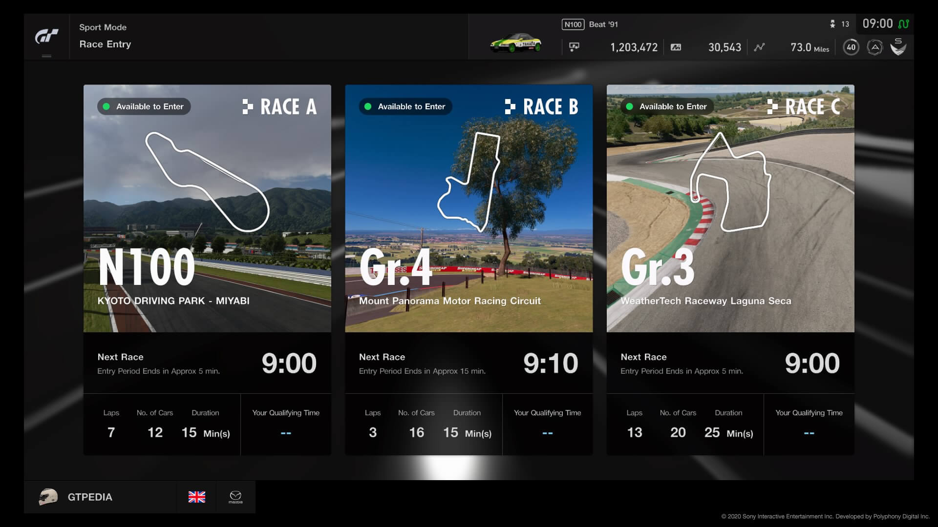 GT Sport Daily Races: Mountain, Lake, and Park – GTPlanet