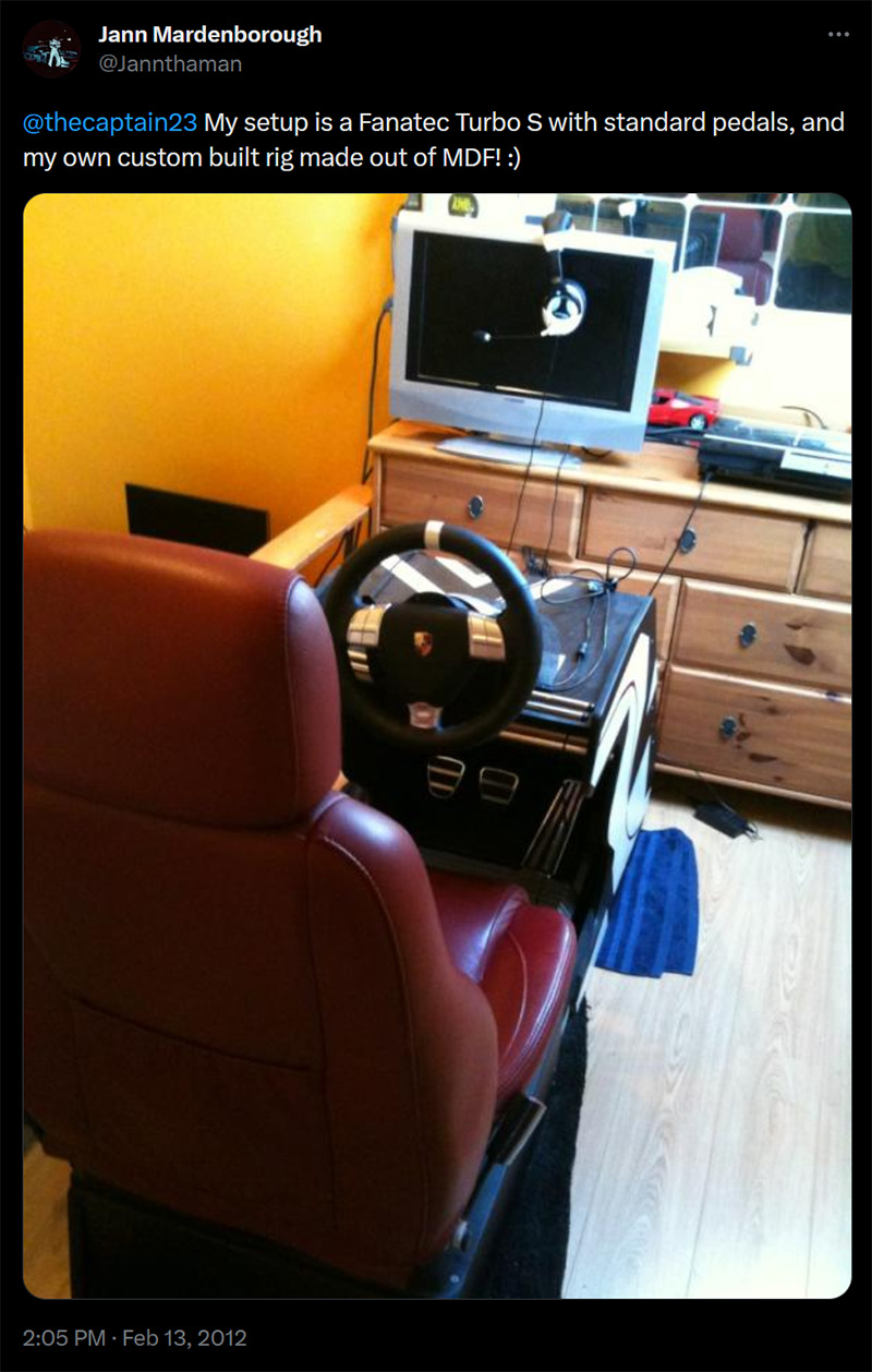Jann Mardenborough’s Original Driving Rig is a Gran Turismo Movie ...