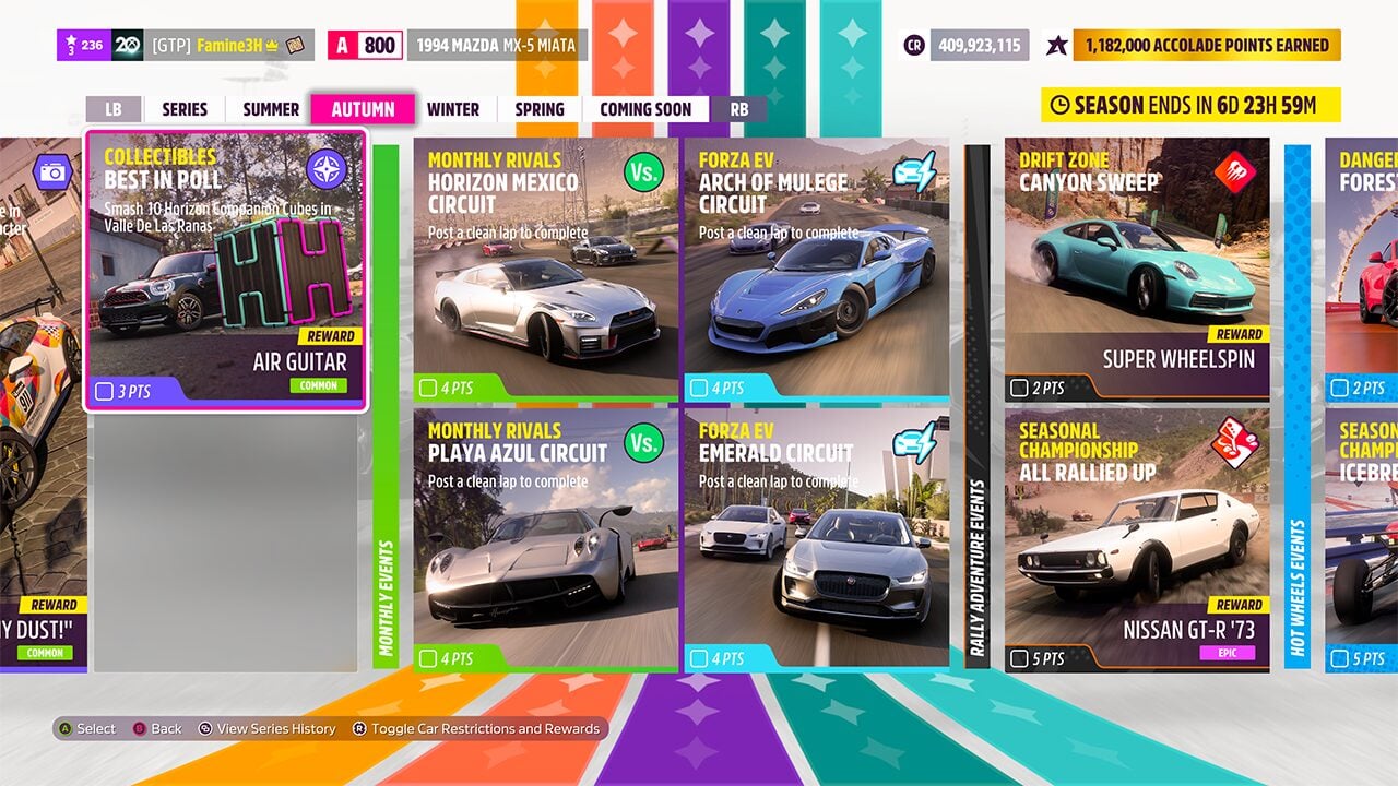 Forza Horizon 5 Season Change: Weapon of Choice – GTPlanet